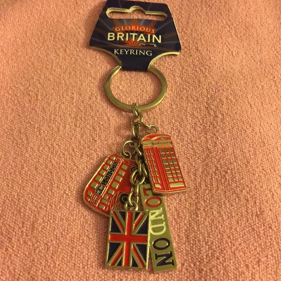 Jewelry | Great Britain Keychain With Charms | Poshmark
